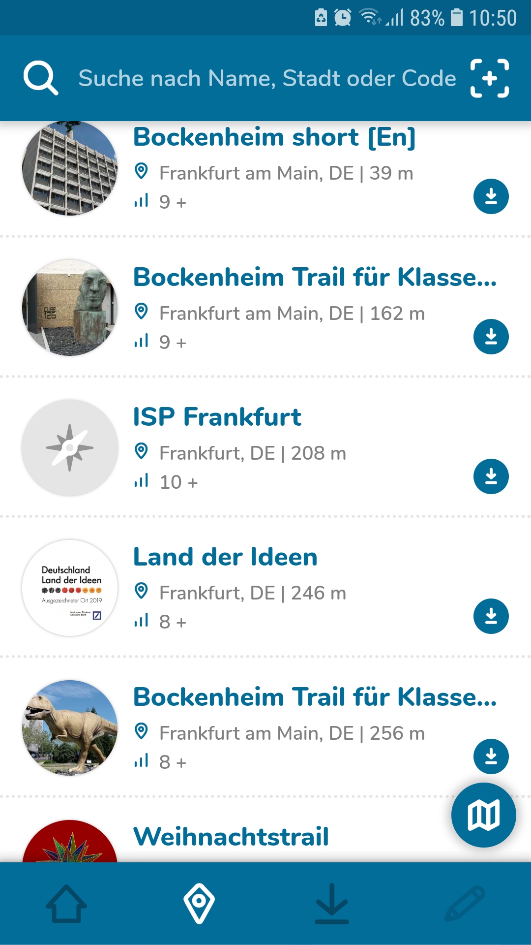 Neue Features der MathCityMap-App | MathCityMap